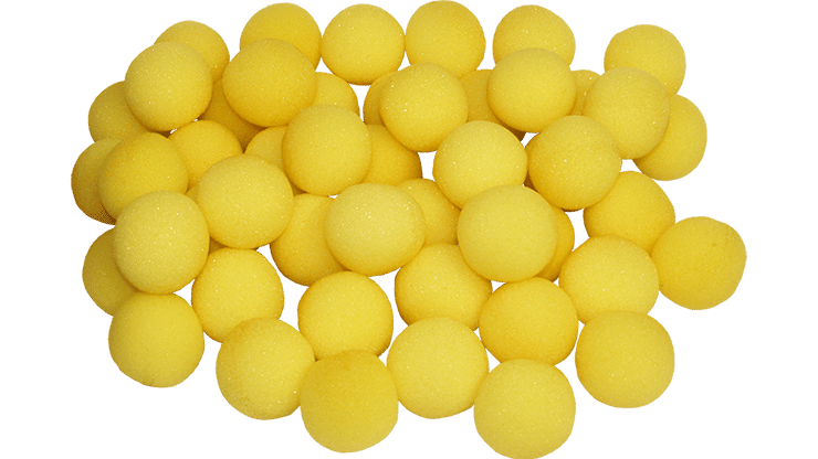 1" Super Soft Sponge Ball (Yellow) Bag of 50 from Magic By Gosh