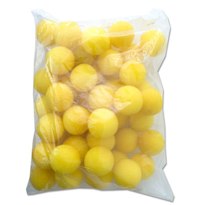 1.5" 50 Super Soft Sponge Balls (Yellow) - Vanishing Inc. Magic shop