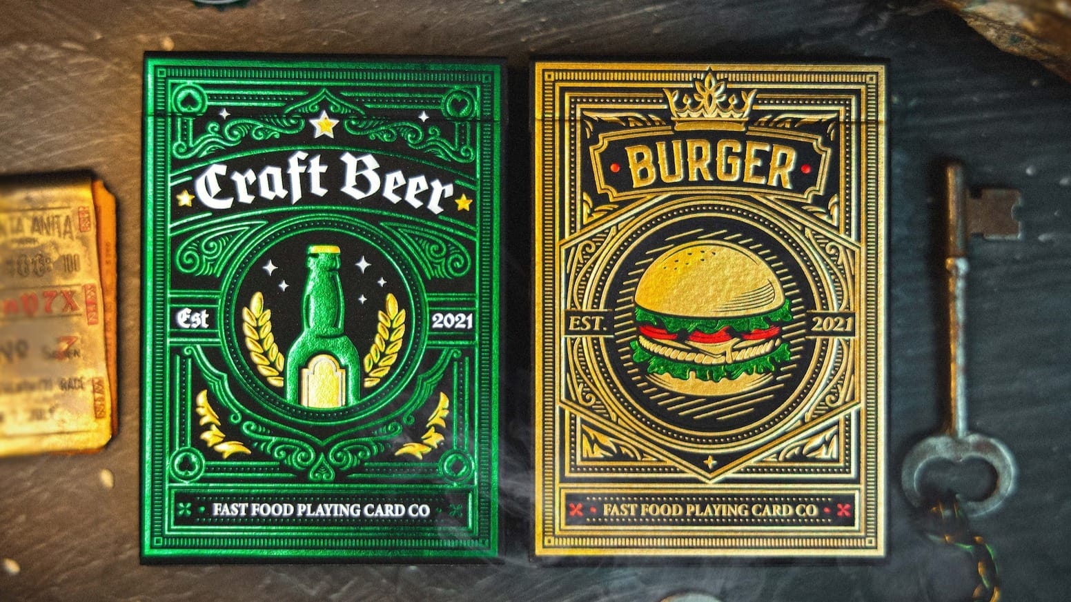 Burger and Beer Playing Cards - Vanishing Inc. Magic shop