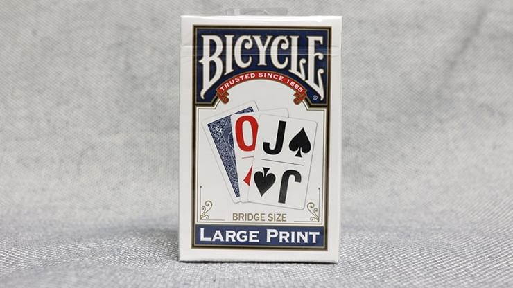 Bicycle Bridge Playing Cards (Large Print) - Vanishing Inc. Magic shop