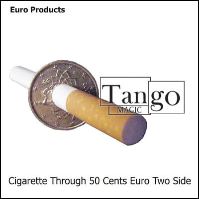 Cigarette Thru Coin - 50 Euro Cents (Premium)