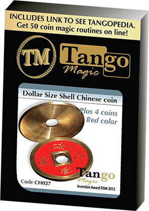 Expanded Shell - Chinese Coin (Dollar Size w/ 4 Coins)