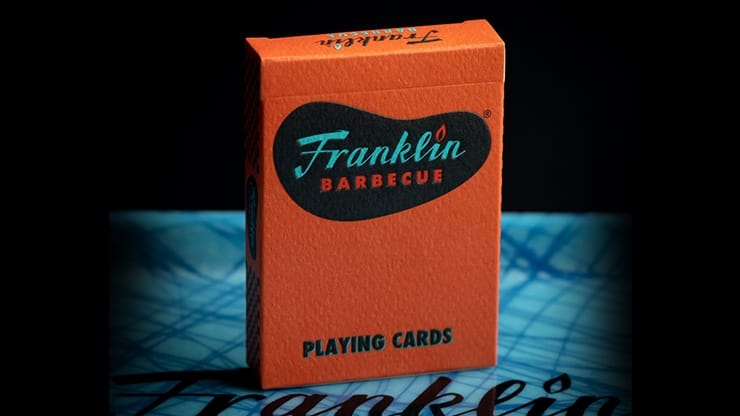FRANKLIN BBQ CLASSIC ORANGE PLAYING CARDS - Vanishing Inc. Magic shop
