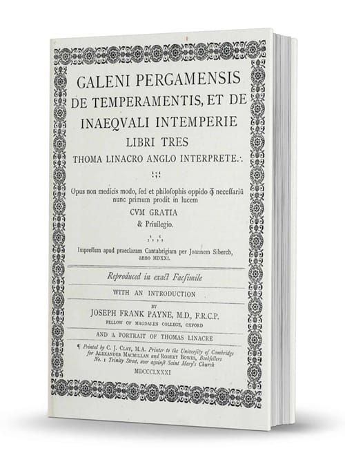 Galeni Pergamensis de Temperamentis, et de inaequali intemperie