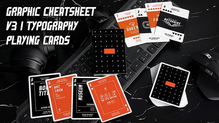 Graphic Design CheatSheet V3 Playing Cards - Vanishing Inc. Magic shop