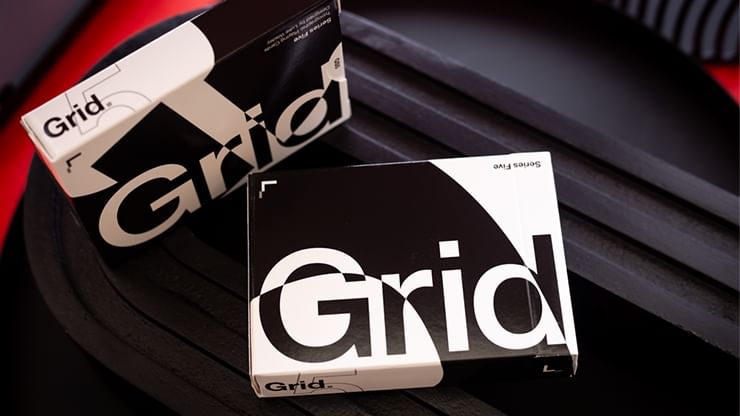 Grid Series Five Typographic Playing Cards - Vanishing Inc. Magic shop