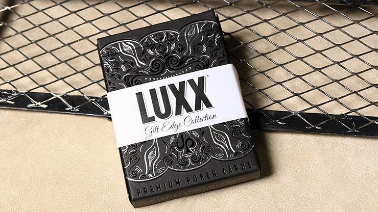 LUXX Gilt Edge Playing Cards (Silver) - Vanishing Inc. Magic shop
