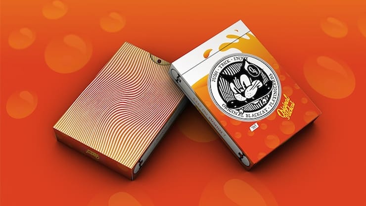 Original Blackcat Orange Milk Playing Cards | Vanishing Inc. Magic