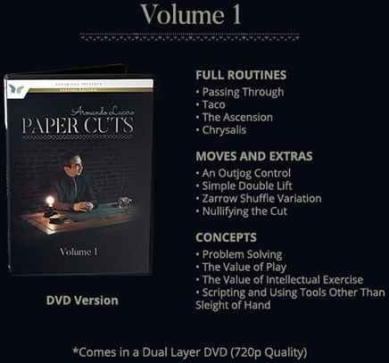 Paper Cuts - Volume 1 - Armando Lucero - Vanishing Inc. Magic shop