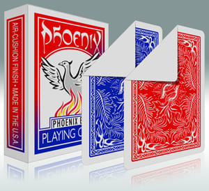 Phoenix Blank Faced Playing Cards - Vanishing Inc. Magic shop