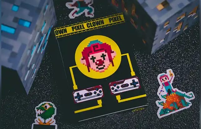 Pixel Clown Playing Cards - Kevin Wong - Vanishing Inc. Magic shop