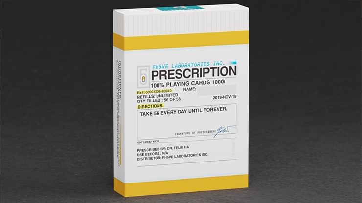 PRESCRIPTION Playing Cards - Felix Ha - Vanishing Inc. Magic shop