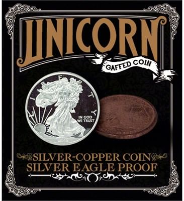Silver - Copper Coin - Silver Eagle Proof - Vanishing Inc. Magic shop