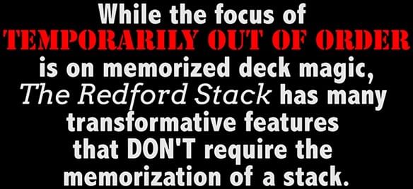 Temporarily Out of Order - Patrick Redford - Vanishing Inc. Magic shop