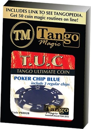 Tango Ultimate Coin - Blue Poker Chip (w/ 3 Matching Chips)