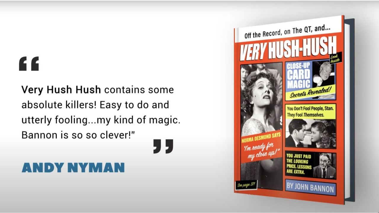 Very Hush-Hush - John Bannon - Vanishing Inc. Magic shop