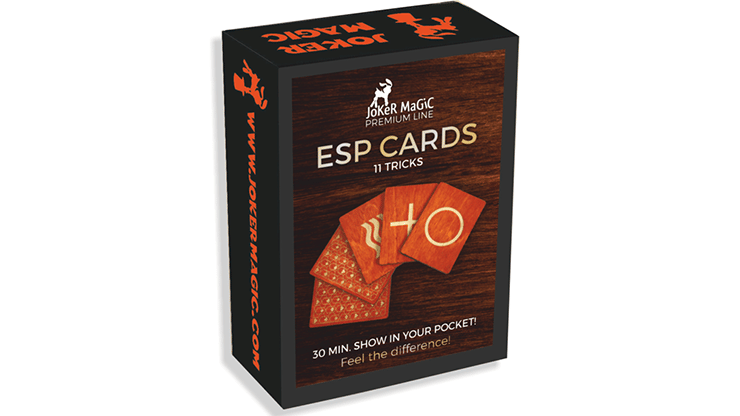 Wooden ESP Cards - Joker Magic - Hungary - Vanishing Inc. Magic shop