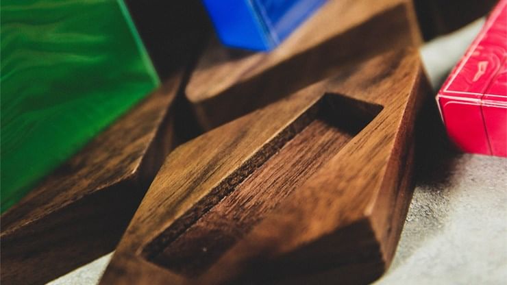 Wooden Playing Card Display - TCC Presents - Vanishing Inc. Magic shop