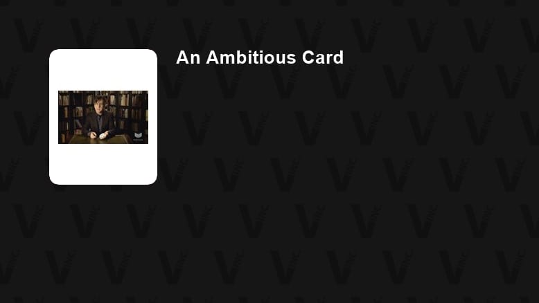 An Ambitious Card - David Ben - Vanishing Inc. Magic shop