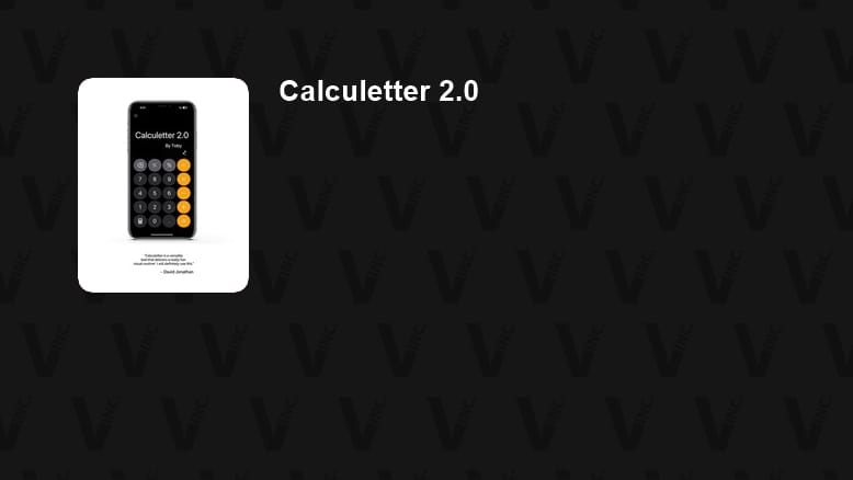 Calculetter 2.0 - Toby Z - Vanishing Inc. Magic shop