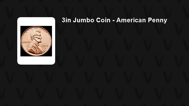 Jumbo Coins - Vanishing Inc. Magic shop
