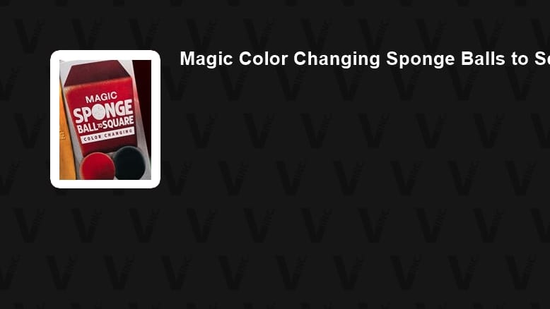 Sponge Balls - Vanishing Inc. Magic shop